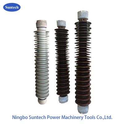 China Electrical Post Ceramic Insulators Outdoor Anti Pollution Top M16 Flange for sale
