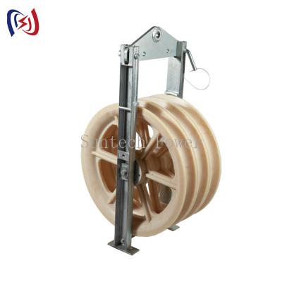 China Transmission Line Stringing Tools Bundled Conductor Pulley Block 822mm Diameter for sale