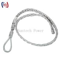 China 80kn Wire Rope Pulling Conductor ACSR Cable Mesh Socks for sale