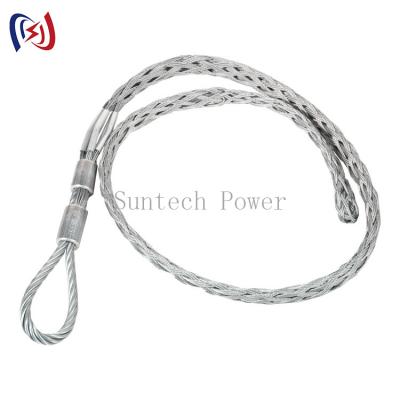 China 80kn Wire Rope Pulling Conductor ACSR Cable Mesh Socks for sale