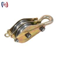 China Nylon Sheave 50KN 100KN Wire Rope Hoisting Tackle Pulley Block for sale