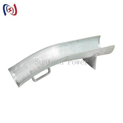 China Galvanized Steel Bend Plate Cable Protection Guard For Single Roller for sale