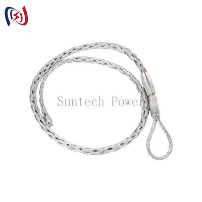 China Gloss Cable Pulling Accessories Wire Rope Pulling Grip For Communication Lines for sale