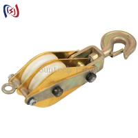China Transmission Line Stringing Tools Insulated Nylon Sheave Hoisting Tackle for sale
