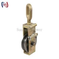 China Cable Pulley Wheel Silence Rotation Traction Wheel Single Block Pulley Rope for sale