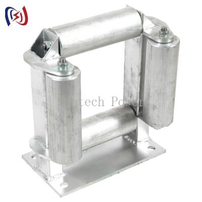 China Cable Pulling Pulley Block Cable Guide Rollers Frame Type Cable Pulley for sale