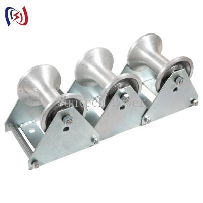China 10kN Linear Angular Cable Roller Underground Cable Pulling Tools for sale