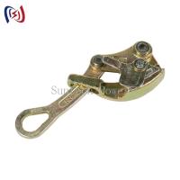 China Single Cam Ground Earth Wire Conductor Stringing Tools Tightening Rope Gripper for sale