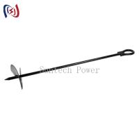 China Construction Traction Line Lifting Floor Pole Screw Ground Anchor Earth Drill for sale
