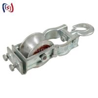 China Grounding Wire Cable Pulling Pulley Conductor Stringing Blocks for sale