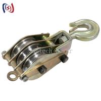China 30kn Conductor Stringing Tools Steel Hoisting Tackle Block Pulley For Lifting for sale