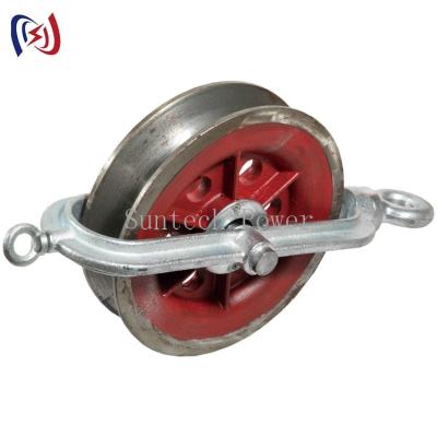 China Single Nylon Sheave Large Diamging Conductor Stringing Blocks for sale
