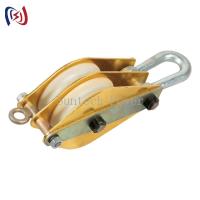China Nylon Hoisting Lifting Block 3 Ton Cable Pulling Pulley for sale