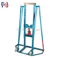 China 10T Hydraulic Pulling Electrical Cable Drum Roller Stand With Wheels for sale
