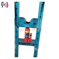 China 10T Hydraulic Pulling Electrical Cable Drum Roller Stand With Wheels for sale
