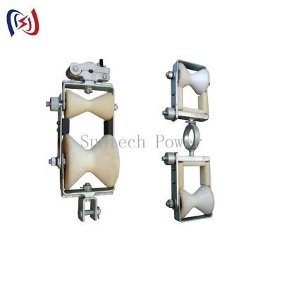 China Double Sheave Block For Changing Line Suitable For Exchanging Overhead Grounding Wire With OPGW Operation for sale