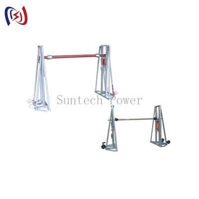 China Hydraulic Cable Reel Stand | Heavy-Duty Wire Payoff System with Adjustable Tension for sale