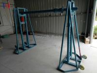 China Hydraulic Cable Reel Stand | Heavy-Duty Wire Payoff System with Adjustable Tension for sale