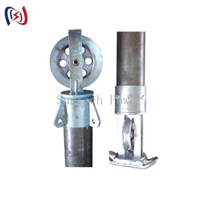 China High Strength Steel Tubular Gin Pole For Internal Suspension Lifting for sale