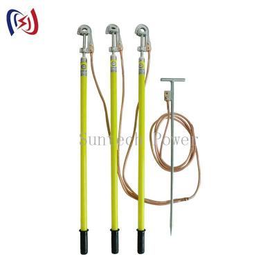 China Heavy Duty Grounding Lead With Copper Clamp For Electrical Safety for sale