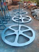 China Vertical Type Cable Reel Stand Heavy Duty Steel Frame For High Voltage Cable Projects​ for sale