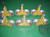 China Tandem Sheave Stringing Block 25KN Load Aluminum/Nylon Sheave for sale