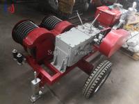 China 6.3-9KW Double Drum Winch for Power Line Construction JJCS-50J for sale