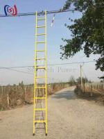 China Professional Insulated Straight Ladder 2-8M Model with Light Epoxy Resin and 1 Year Warranty for Live Line Electrical Work for sale