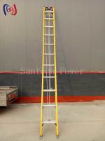 China Professional Insulated Straight Ladder 2-8M Model with Light Epoxy Resin and 1 Year Warranty for Live Line Electrical Work for sale