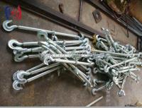 China Heavy Duty Dual Hook Steel Turnbuckle for Precise Tensioning with 5-100KN Rated Load on Transmission Tower Guy Wires for sale