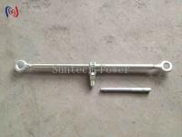 China Heavy Duty Dual Hook Steel Turnbuckle for Precise Tensioning with 5-100KN Rated Load on Transmission Tower Guy Wires for sale