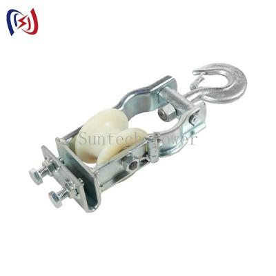 China Sitting and Hanging Type Dual-Use Stringing Block with 5-20KN Rated Load and Lightweight 2.1-3.4KG for Overhead Line Installation for sale