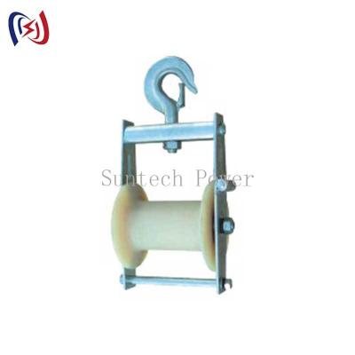 China Professional Aerial Cable Stringing Block with 5KN Rated Load and 120x130 Sheave Size for Efficient Overhead Power Line Installation for sale