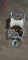 China Professional Aerial Cable Stringing Block with 5KN Rated Load and 120x130 Sheave Size for Efficient Overhead Power Line Installation for sale