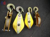 China Lightweight Aluminum Alloy Hoisting Tackle with Nylon Sheave and 10-100KN Rated Load for Overhead Electrical Work for sale