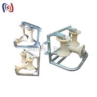 China Professional Corner Ground Roller Tri-Sheave for 90 Degree Bend Protection with 10KN Rated Load and Corrosion Resistant Design for sale