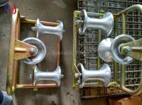 China Professional Corner Ground Roller Tri-Sheave for 90 Degree Bend Protection with 10KN Rated Load and Corrosion Resistant Design for sale