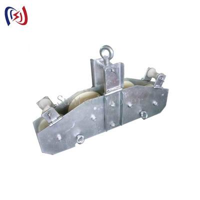 China Heavy Duty Four Sheave Combined Block with 10KN Rated Load, R570 Bend Radius, and 23.5KG Weight for High Mechanical Advantage Lifting for sale