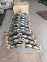 China Heavy Duty Four Sheave Combined Block with 10KN Rated Load, R570 Bend Radius, and 23.5KG Weight for High Mechanical Advantage Lifting for sale
