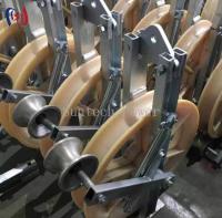 China Professional Grounding Roller Stringing Block with Non-Conductive Design for Damage-Free Installation of OPGW and 508mm Sheave Diameter for sale