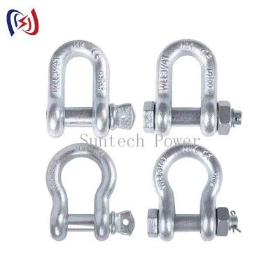 China High Strength Shackle with 10-300KN Rated Load for Heavy Electrical Equipment and Corrosion-Resistant Lifting for sale