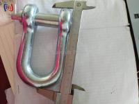 China High Strength Shackle with 10-300KN Rated Load for Heavy Electrical Equipment and Corrosion-Resistant Lifting for sale