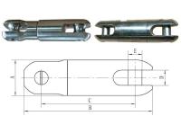 China Heavy Duty Swivel Joint for 360 Degree Rotation with 5-250KN Rated Load in Overhead Line and Substation Rigging for sale