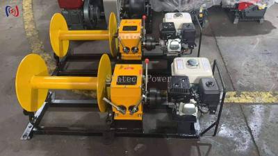 China Professional Cable Pulling Winch for High Tension Installation of Underground and Aerial Power Cables with 3-5T Tractive Force for sale