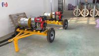 China Professional Cable Pulling Winch for High Tension Installation of Underground and Aerial Power Cables with 3-5T Tractive Force for sale