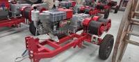 China Professional 6.3-9KW Double Drum Winch with 2000-3600RPM Speed for Simultaneous Cable Pulling and Tensioning in Power Line Work for sale