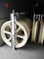 China Professional 822 Series High Tension Stringing Block with MC Nylon Sheave for 150KN Rated Load Overhead Power Line Construction for sale