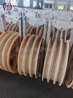 China Professional 916 Series Stringing Block with MC Nylon Sheave for Heavy Duty Power Transmission Line Construction Projects 50-150KN Rated Load for sale
