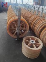 China Professional 916 Series Stringing Block with MC Nylon Sheave for Heavy Duty Power Transmission Line Construction Projects 50-150KN Rated Load for sale