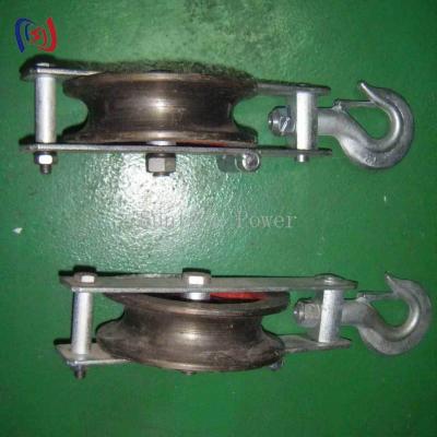 China Professional Grounding Wire Stringing Block with 5-20KN Rated Load for GJ35-150 Wires and 1 Year Warranty for sale